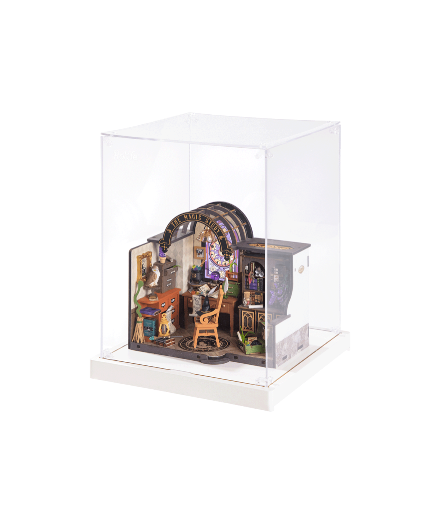 The Magic Study Display Showcase - Robotime in Czech Warehouse