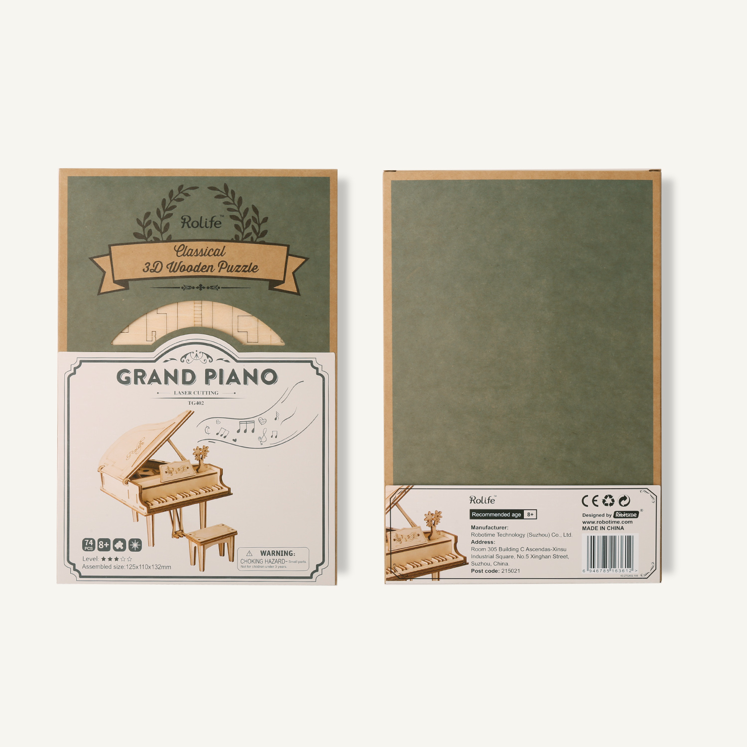 Rolife Grand Piano 3D Wooden Puzzle TG402
