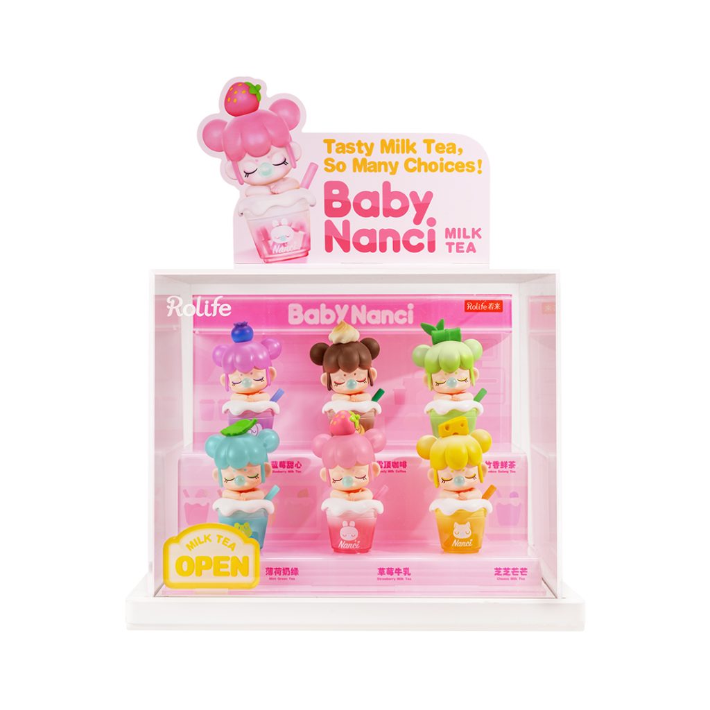 Baby Nanci Milk Tea Display Showcase - Robotime in Czech Warehouse